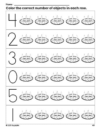 FREE Advent Count and Color Worksheet for Preschoolers, Christmas ...