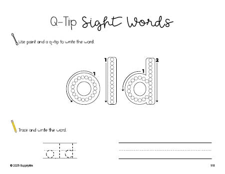 FREE First Grade Worksheet, Beginner Sight Word for 1st Graders and ...