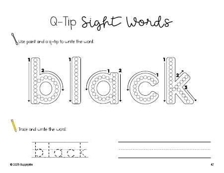 FREE Kindergarten Worksheet, Beginner Sight Word for Kindergarteners ...