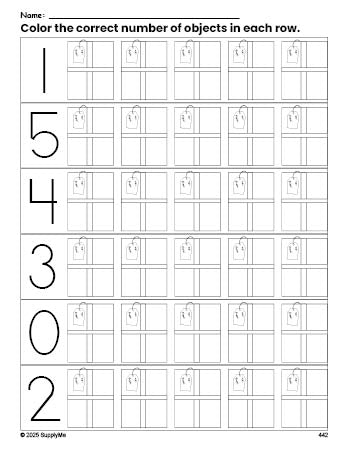 FREE Present Count and Color Worksheet for Preschoolers, Christmas ...