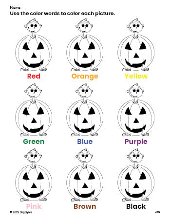 FREE Halloween Costume Coloring Page and Color Worksheet for ...
