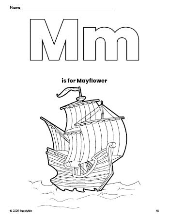 Mayflower Ship Coloring Pages The Mayflower Ship Coloring Page | Free