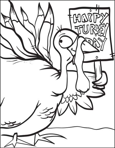 FREE Printable Thanksgiving Turkey Coloring Page for Kids #11 – SupplyMe