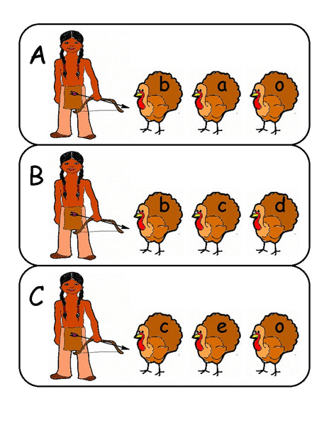 Alphabet Turkey Hunt – SupplyMe