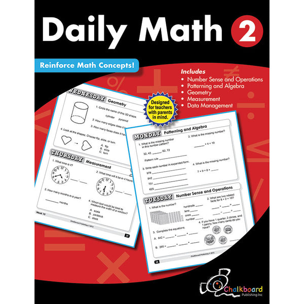 Creative Teaching Press Daily Math Workbook, Grade 2 | CTP8188 – SupplyMe