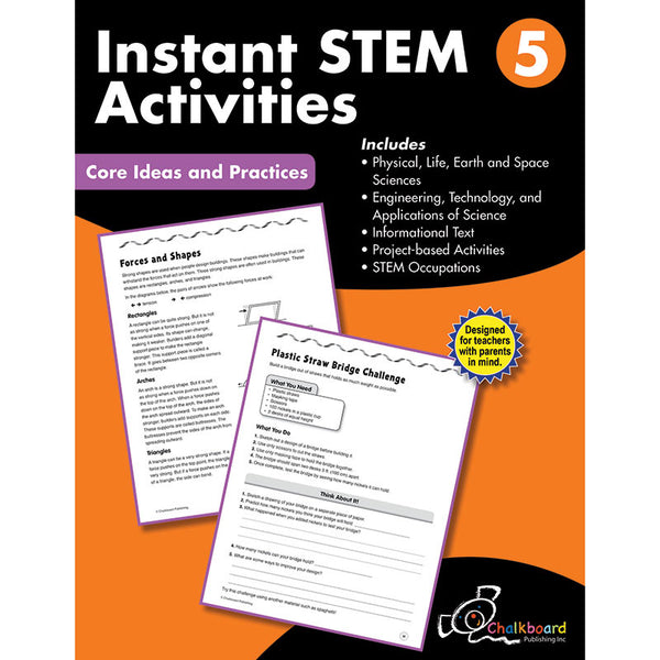 Creative Teaching Press STEM Instant Activities Workbook, Grade 5 ...