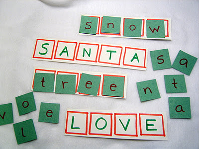 Christmas Vocabulary Building & Letter Recognition – SupplyMe