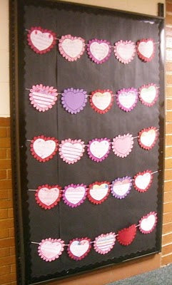 Conversation Hearts Bulletin Board February Conversation Heart