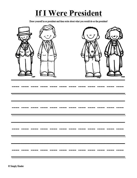 "If I Were President..." President's Day Writing FREEBIE! – SupplyMe