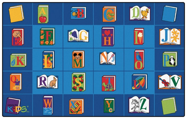 Carpets for Kids Reading By The Book Alphabet Classroom Circle Time Rug ...