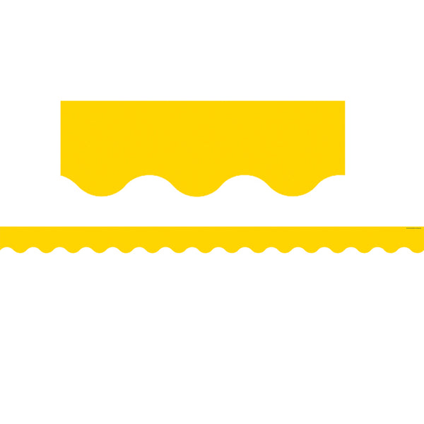 Teacher Created Resources Yellow Gold Scalloped Bulletin Board Border ...