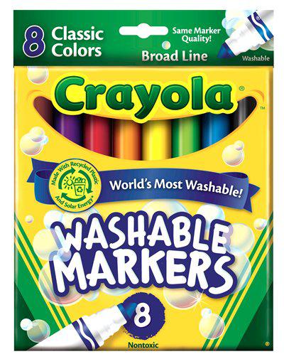 Crayola® Washable Coloring Markers 8 Colors | BIN7808 – SupplyMe