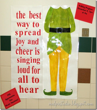 The Best Way To Spread Holiday Cheer - Elf Inspired Holiday Bulletin B ...