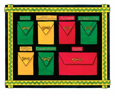 Celebrating Kwanzaa: The Seven Principles! - Winter Holiday Bulletin B ...