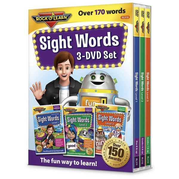 Rock 'N Learn Sight Words, 3 DVD Set | RL-316 – SupplyMe