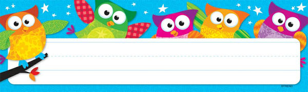 Trend Enterprises Owl-Stars!® Desk Toppers® Name Plates | T-69217 ...