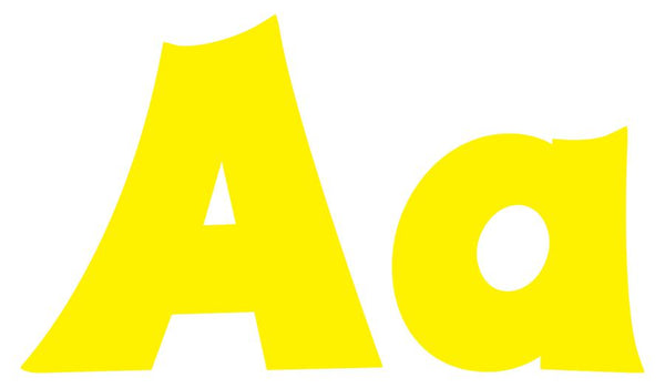Trend Enterprises Yellow 4" Friendly Uppercase/Lowercase Combo Pack ...