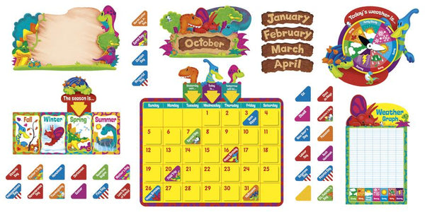 Trend Enterprises Dino-Mite Pals™ Calendar Bulletin Board Set | T-8370 ...