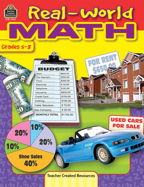 Teacher Created Resources Real-World Math Activity Book, Grades 5-8 ...