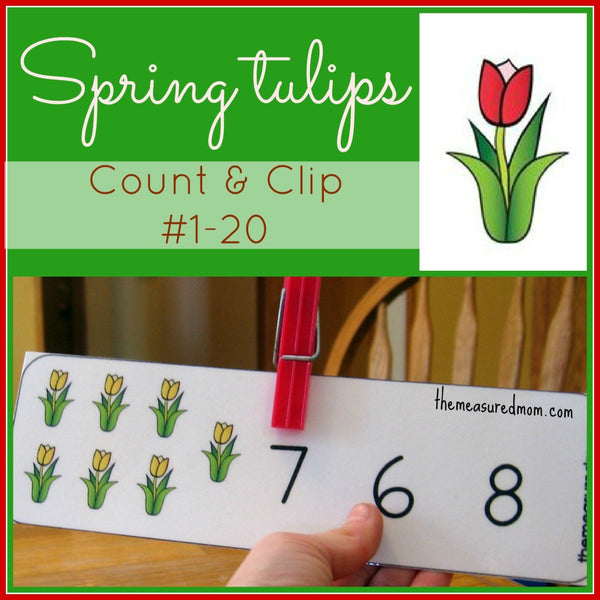 Spring Tulip Count & Clip Cards – SupplyMe