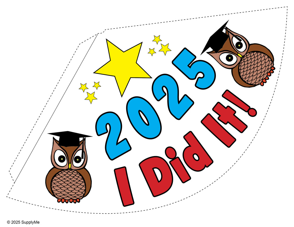 FREE Graduation Party Hat Activity & Craft! - (5 Printable Versions ...