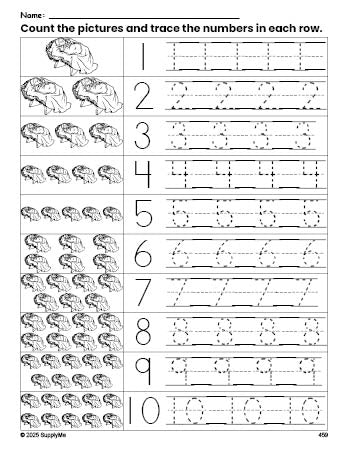 FREE Printable Christmas Baby Jesus Counting Worksheet for Preschool ...
