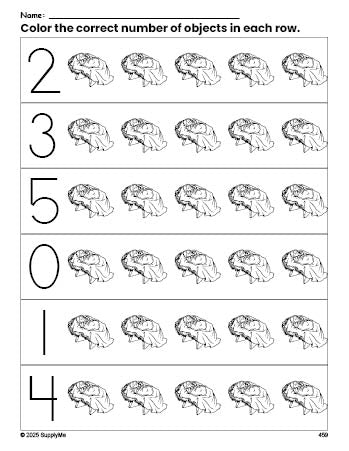 FREE Baby Jesus Count and Color Worksheet for Preschoolers, Christmas ...