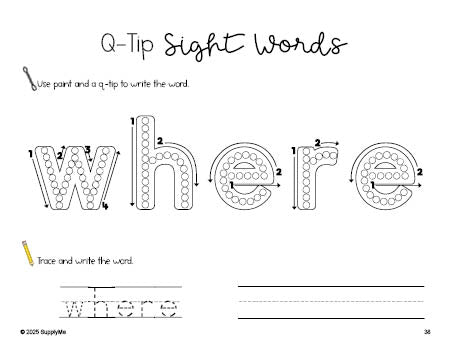 FREE Preschool Worksheet, Beginner Sight Word for Preschoolers and High ...