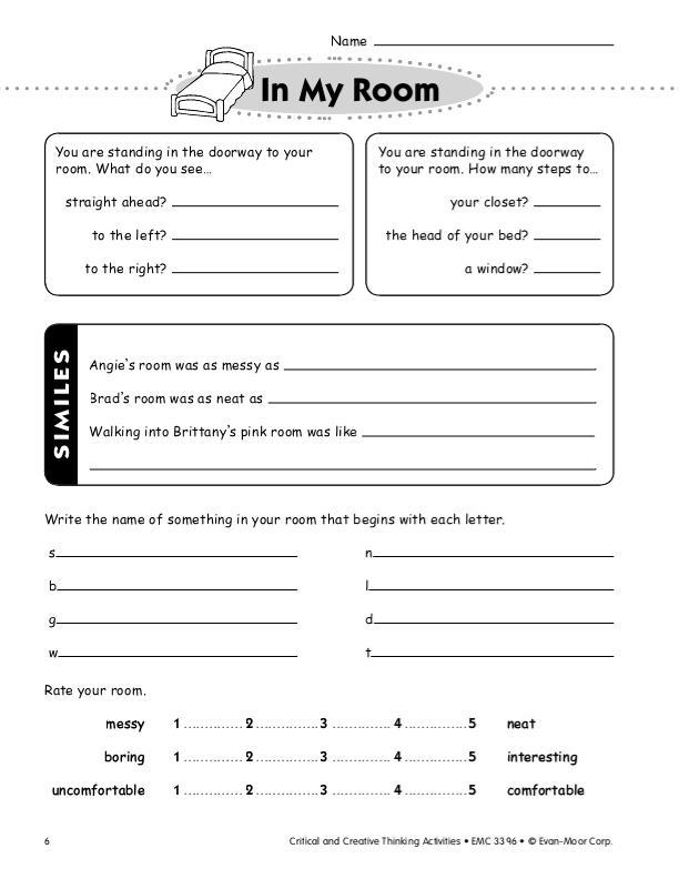 Evan-Moor Critical and Creative Thinking Activities, Grade 6+ | EMC3396 ...