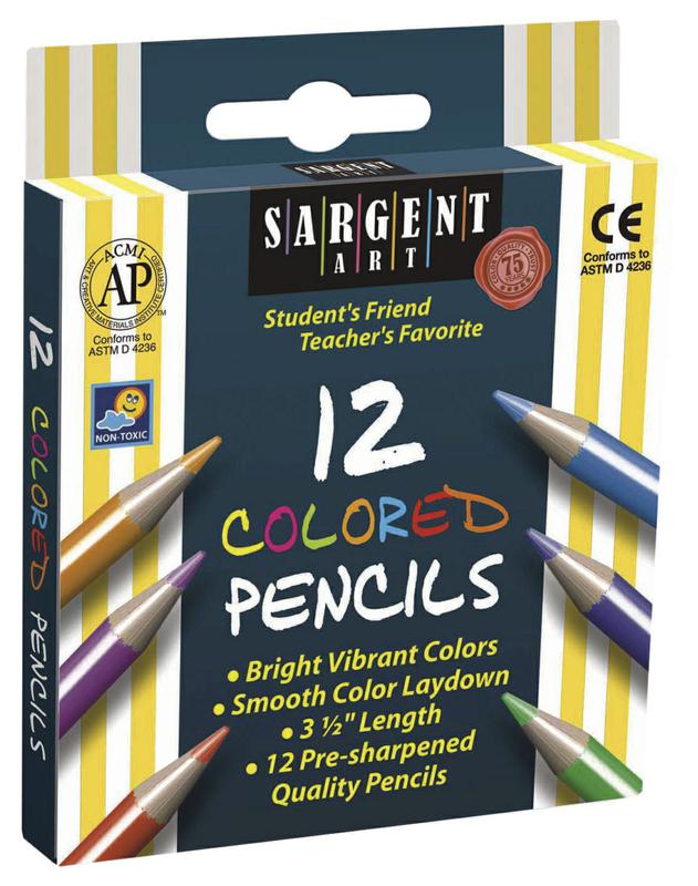 Sargent Art® Half-Sized Colored Pencils 12 Color Set | SAR227214 – SupplyMe