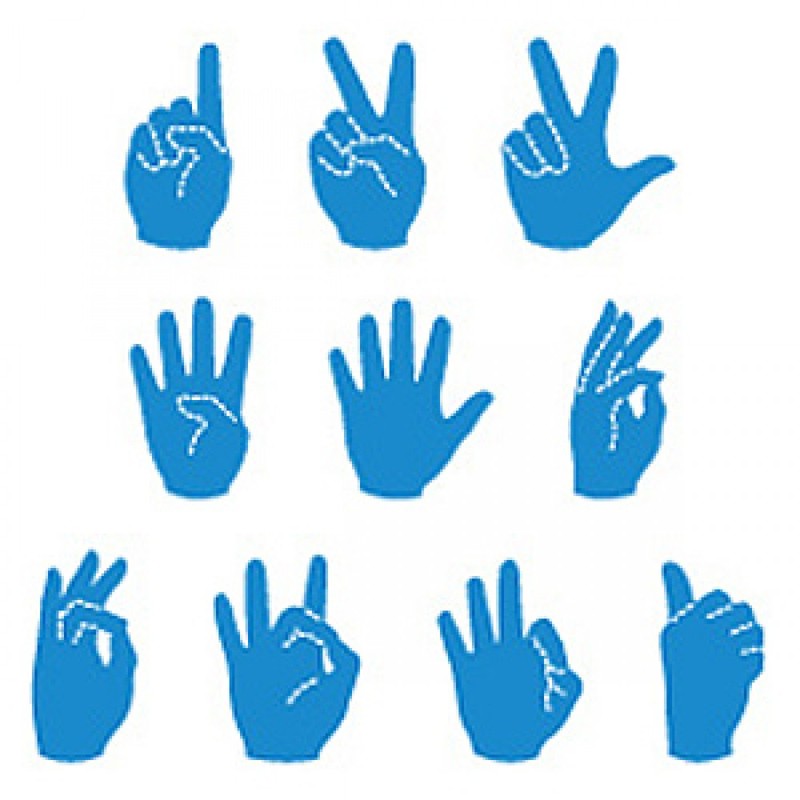 Ellison® SureCut™ Die Set - Sign Language Number Set, 5 Inch | 25159 ...