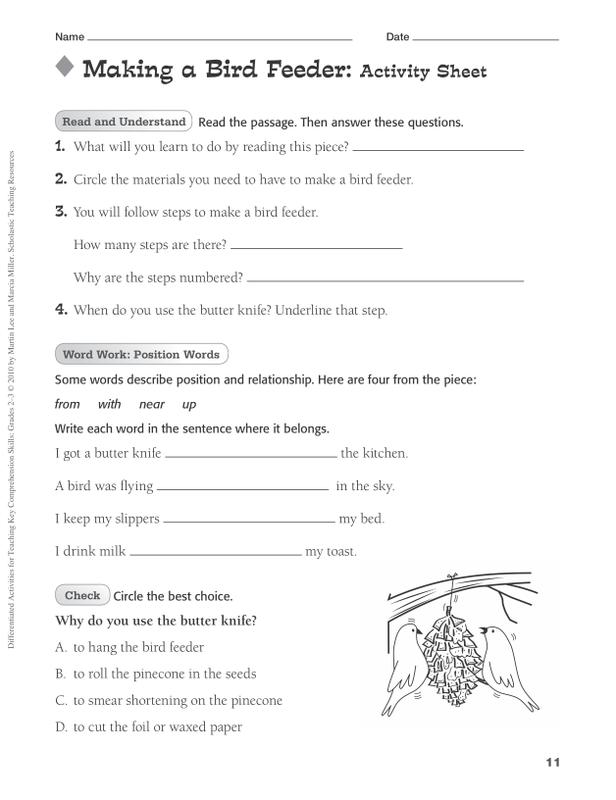 Scholastic Differentiated Activities for Teaching Key Comprehension ...