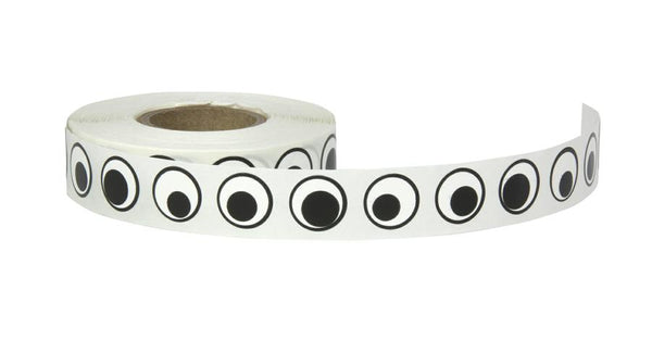Chenille Kraft Wiggle Eyes Stickers - 1000 Pieces - Black | CK-34021 ...