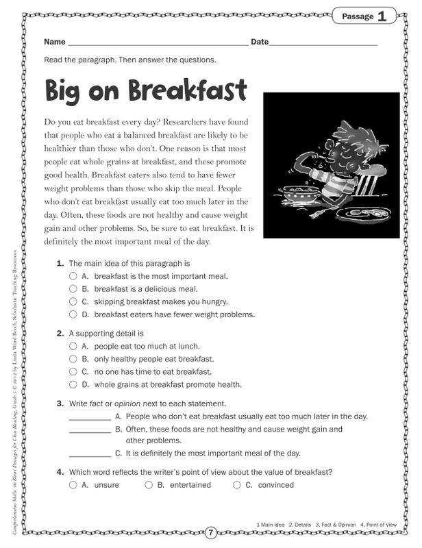 Scholastic Comprehension Skills 40 Short Passages For Close Reading scholastic-comprehension-skills-40-short-passages-for-close-reading