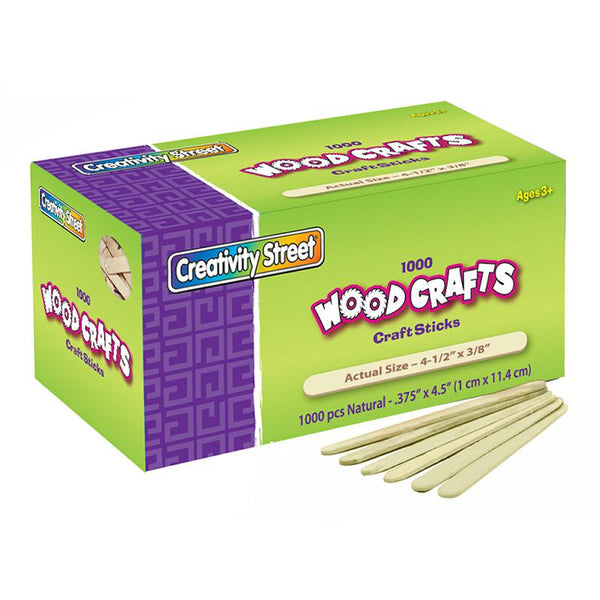 Chenille Kraft Wooden Craft Sticks - 1,000 Pieces Natural | CK-377501 ...