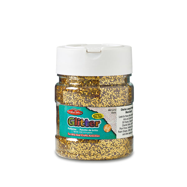 Charles Leonard Creative Arts™ Glitter, 4 Oz. Gold | CHL41470 – SupplyMe