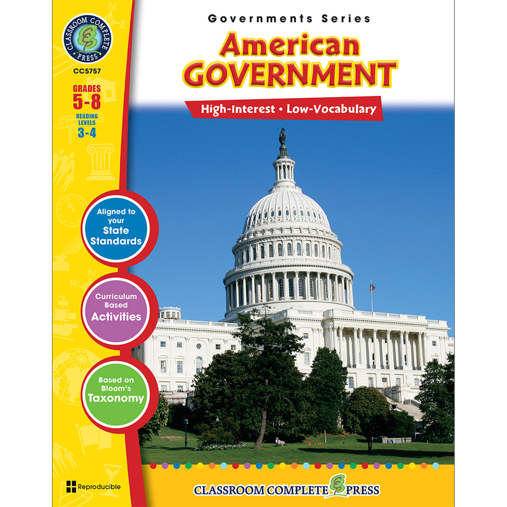 Classroom Complete Press American Government Governments Series ...