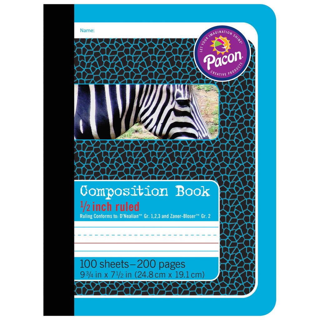 Pacon Composition Book, 1/2″ Ruled, 200 Pages | PAC2425 – SupplyMe