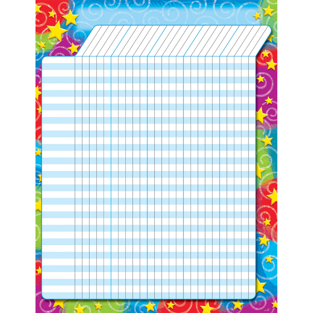 Trend Enterprises Stars 'n Swirls Incentive Chart–Large | T-73355 ...