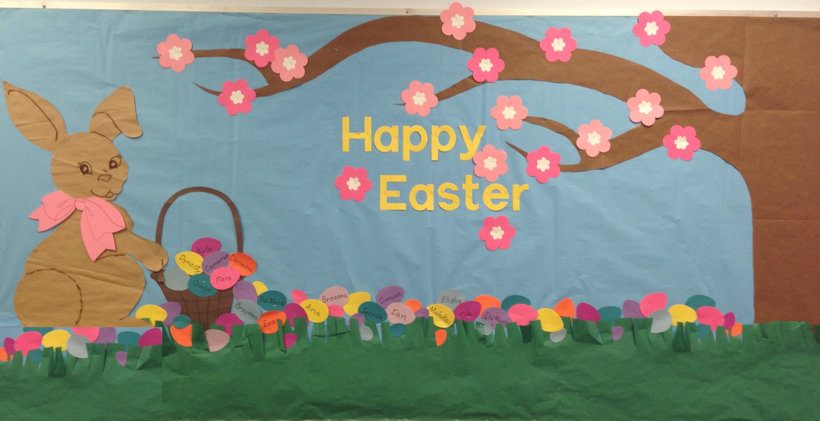 Easter Decorations For School Spring Bulletin Board Easter 7B1