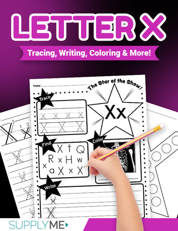 FREE Letter X Do-A-Dot Printables For Letter Case Differentiation Prac ...