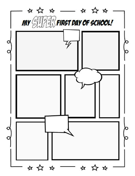 FREE "My SUPER First Day of School!" Writing Activity & Printable ...