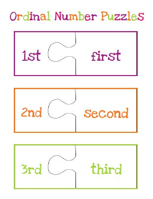 Ordinal Number Puzzles – SupplyMe