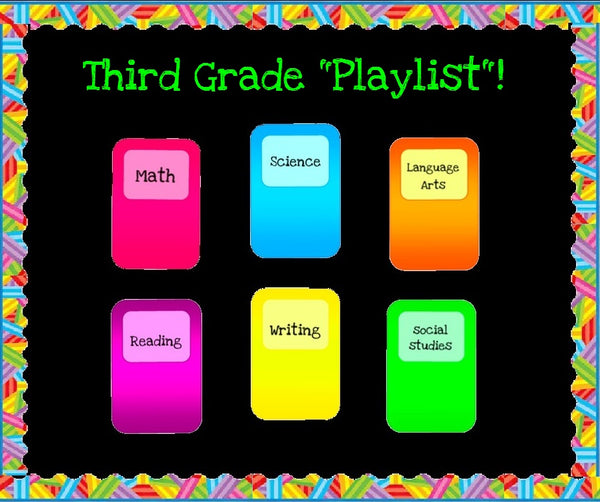 The "Playlist" For A Great Year! - Music Themed Back to School Bulleti ...