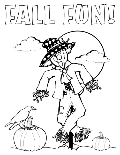 FREE Fall Fun Coloring Page – SupplyMe