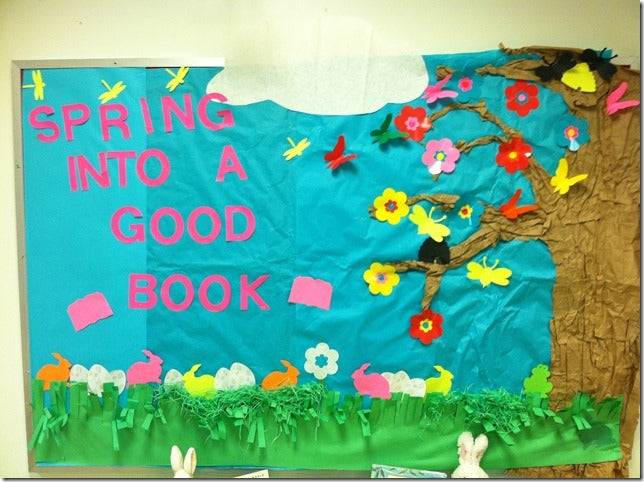 Spring Library Bulletin Board Ideas SPRING Bulletin Board For