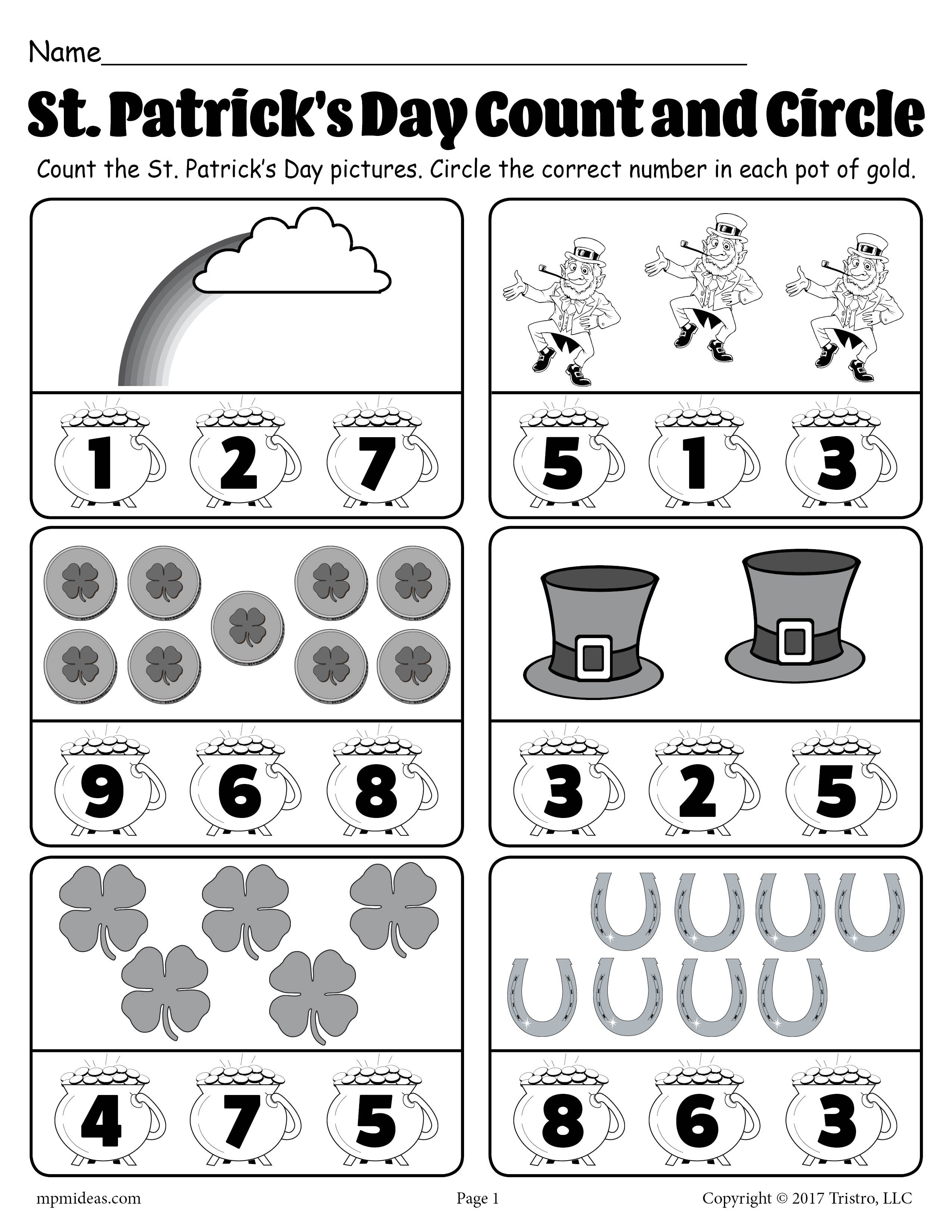 Counting Worksheets Preschool FREE Number Tracing Worksheets Numbers