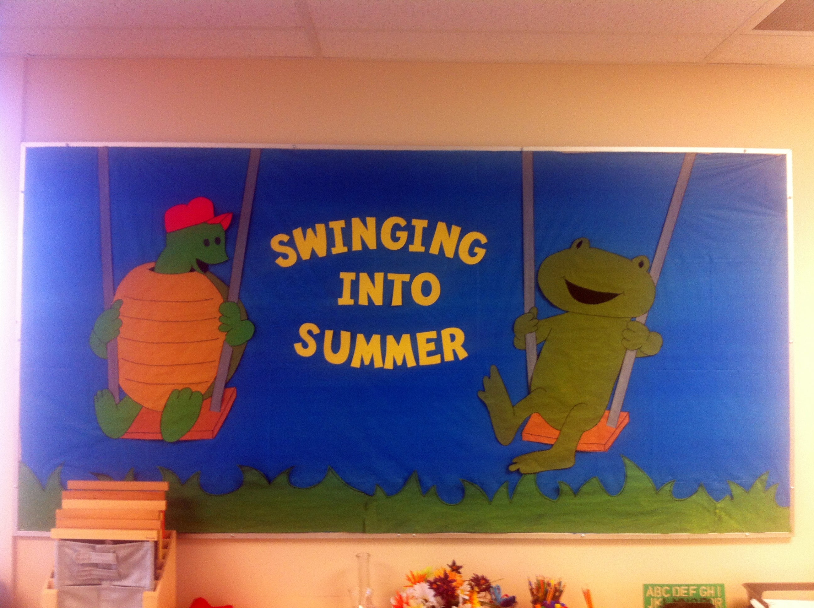 Orange Cartoon Bulletin Board