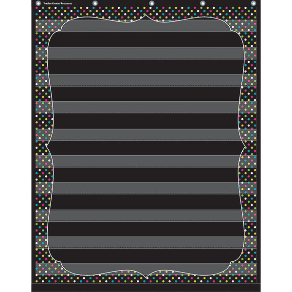 Teacher Created Resources Chalkboard Brights 10 Pocket Chart | TCR20746 ...
