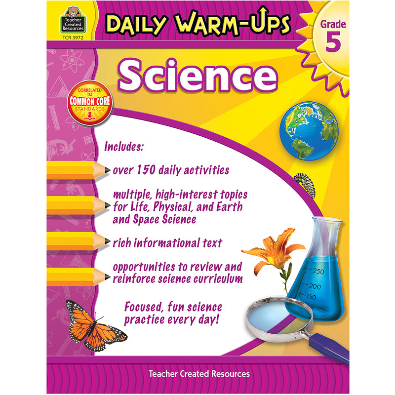 Teacher Created Resources Daily Warm-Ups: Science Grade 5 | TCR3972 ...